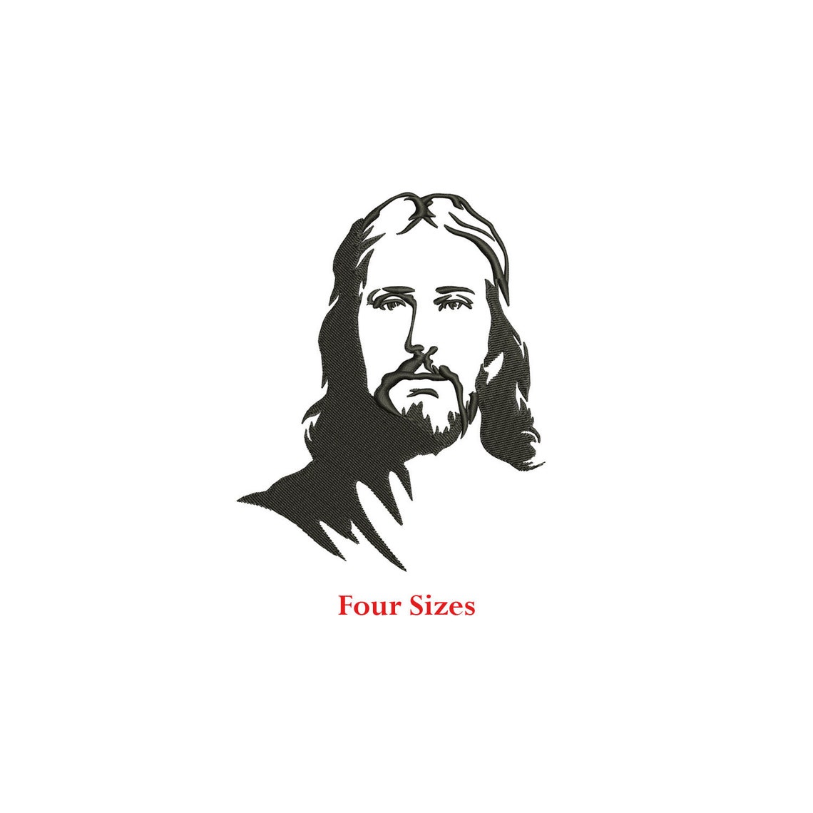 Jesus Machine Embroidery Design / Religious / God / Jesus / Four Sizes ...
