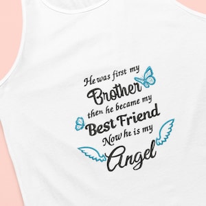 Brother & Daddy Angel Memory | Remembrance Machine Embroidery Design - Etsy
