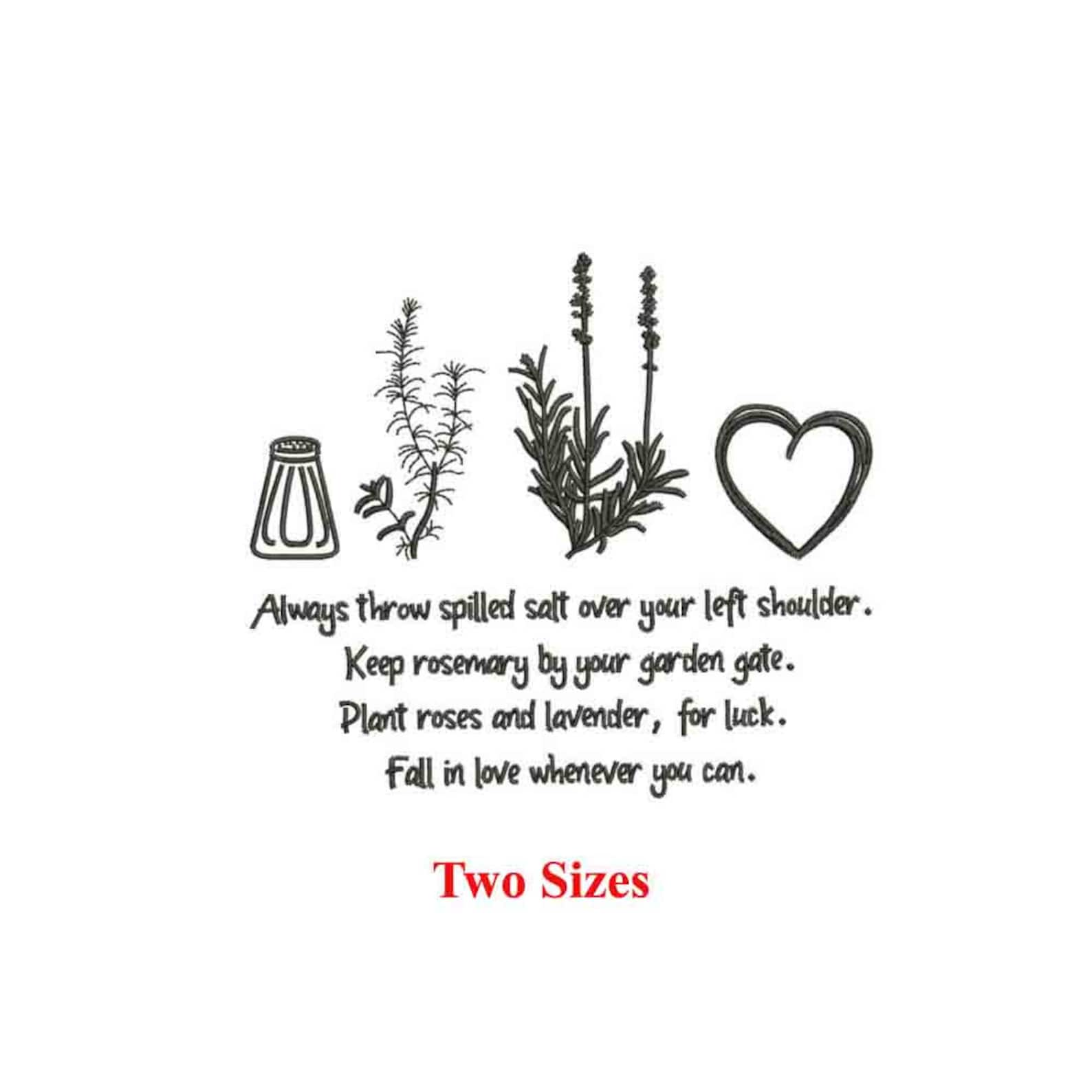 Practical Magic Lavender Love Always Through Spilled Machine Embroidery ...