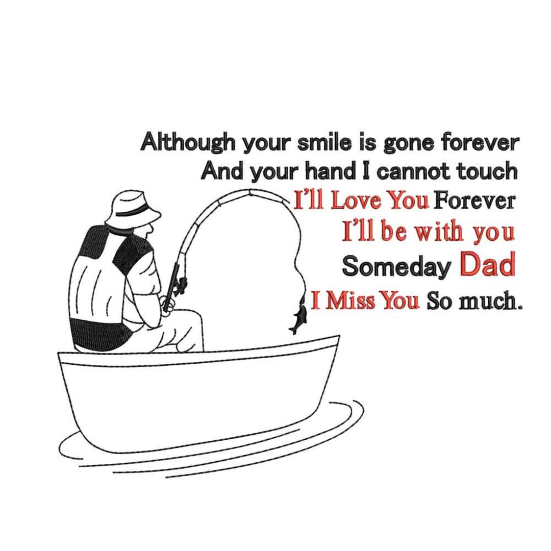 Although Your Smile is Gone Forever Embroidery Design | Remembrance | I ...