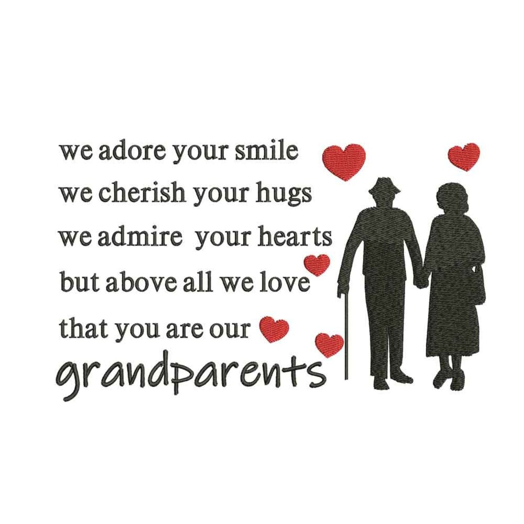 We Adore Your Smile & Cherish Your Hugs Embroidery Design ...