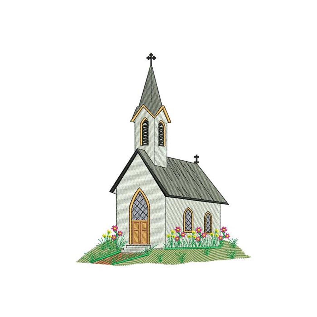 Chruch Machine Embroidery Design | Religious Embroidery - Etsy