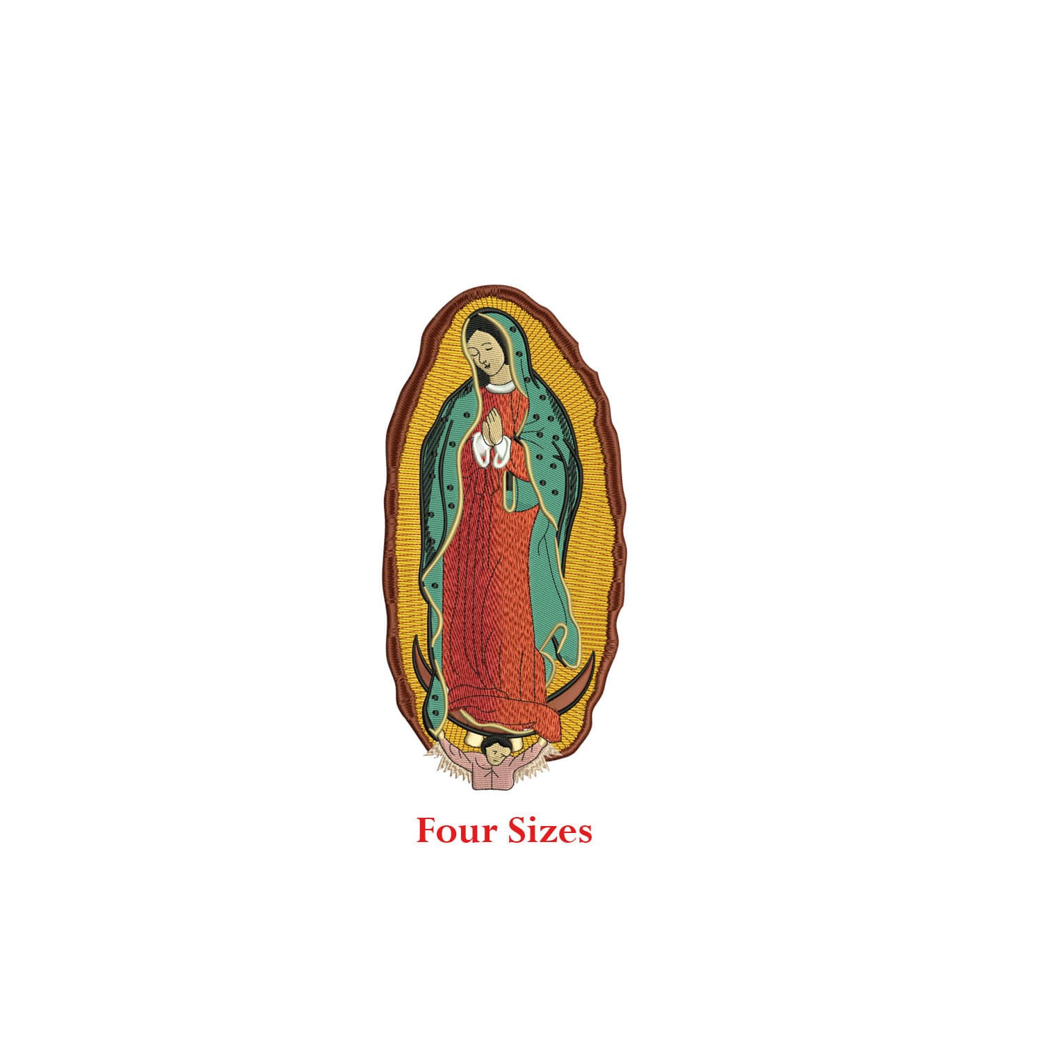 Virgin Mary Machine Embroidery Design / Mary Mother of God Christian ...