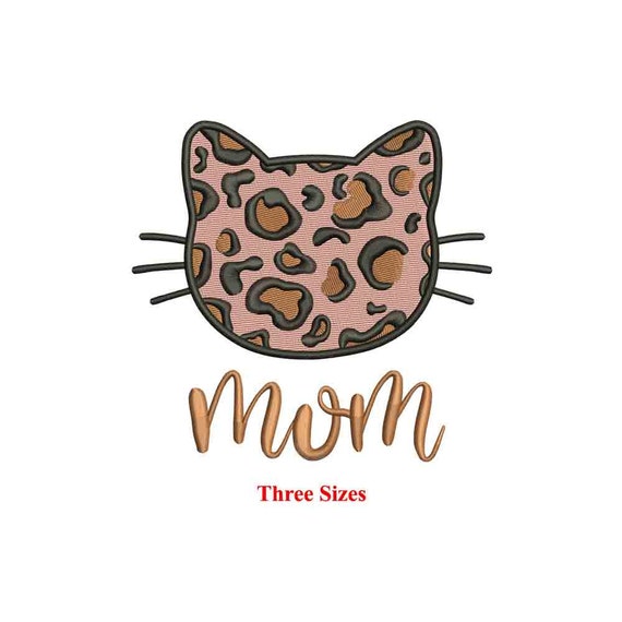 Meow Mom Machine Embroidery Design / Cat Mom / Cat Lovers / - Etsy