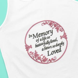 Remembrance Memory Machine Embroidery Design | Floral Monogram (digital ...