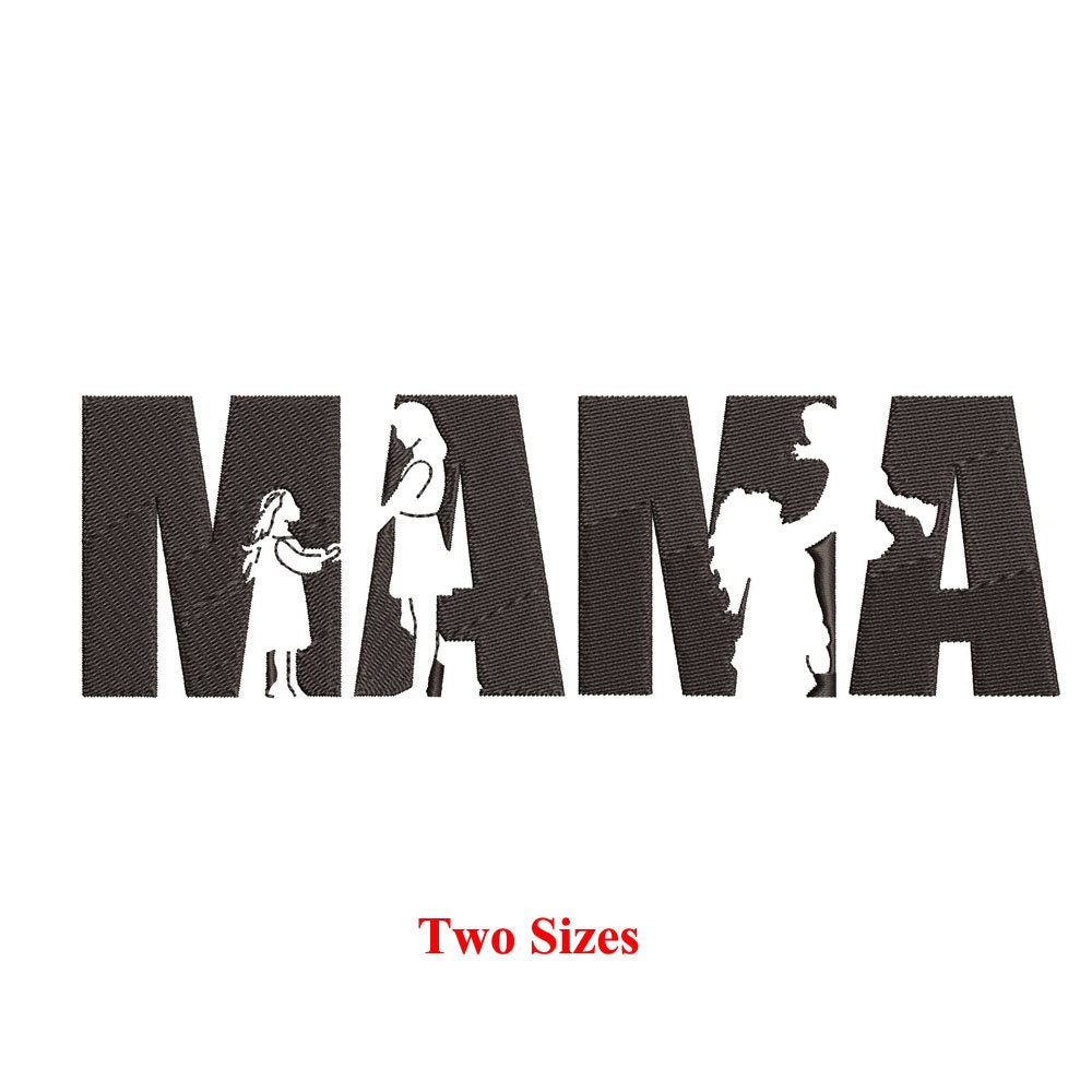 MAMA Machine Embroidery Design / Mothers Love / Mothers Day - Etsy