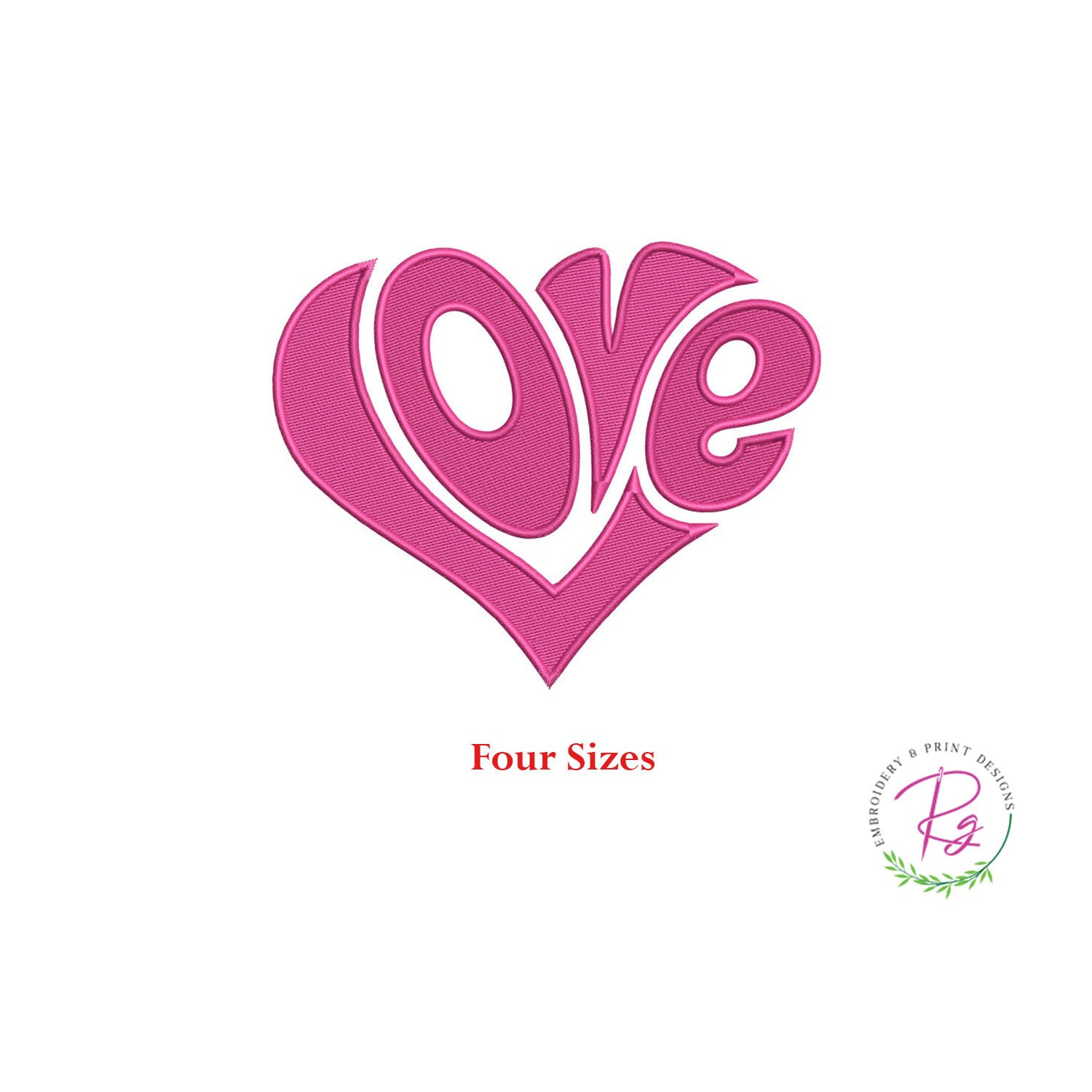 Valentine Love Embroidery Design /machine Embroidery / Love - Etsy