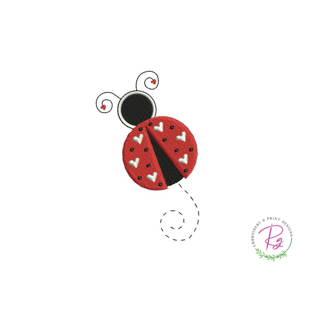 Lady Bug Machine Embroidery / Embroidery Pattern / Honey Bee /bees ...