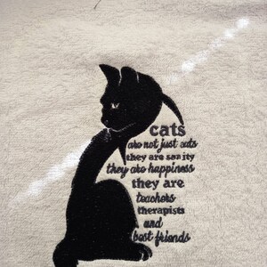 Cats Are Not Just Cats They Are Sanity Happiness Machine Embroidery ...