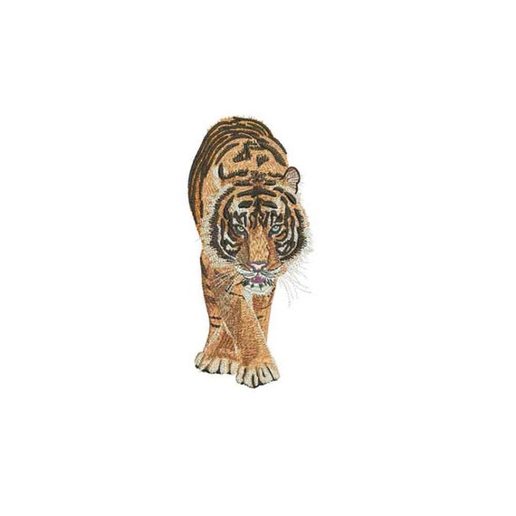 Tiger Machine Embroidery Design / Wild Animal / Tiger - Etsy