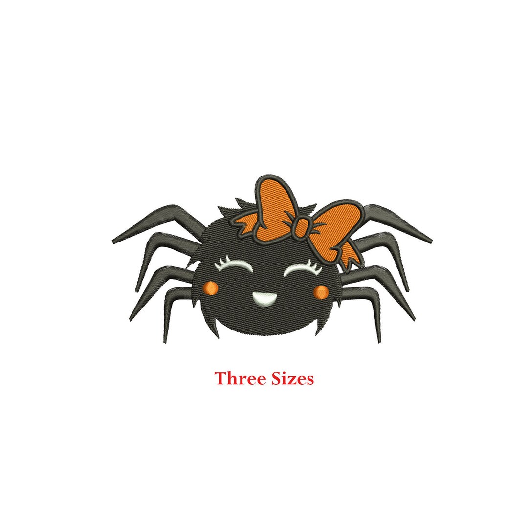 Scary Spider Bow Machine Embroidery Design / Spider Bow / Halloween ...