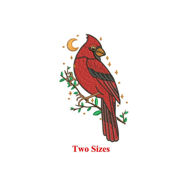 Cardinal Embroidery Design - Etsy