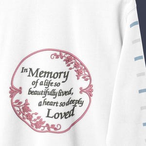 Remembrance Memory Machine Embroidery Design | Floral Monogram (digital ...