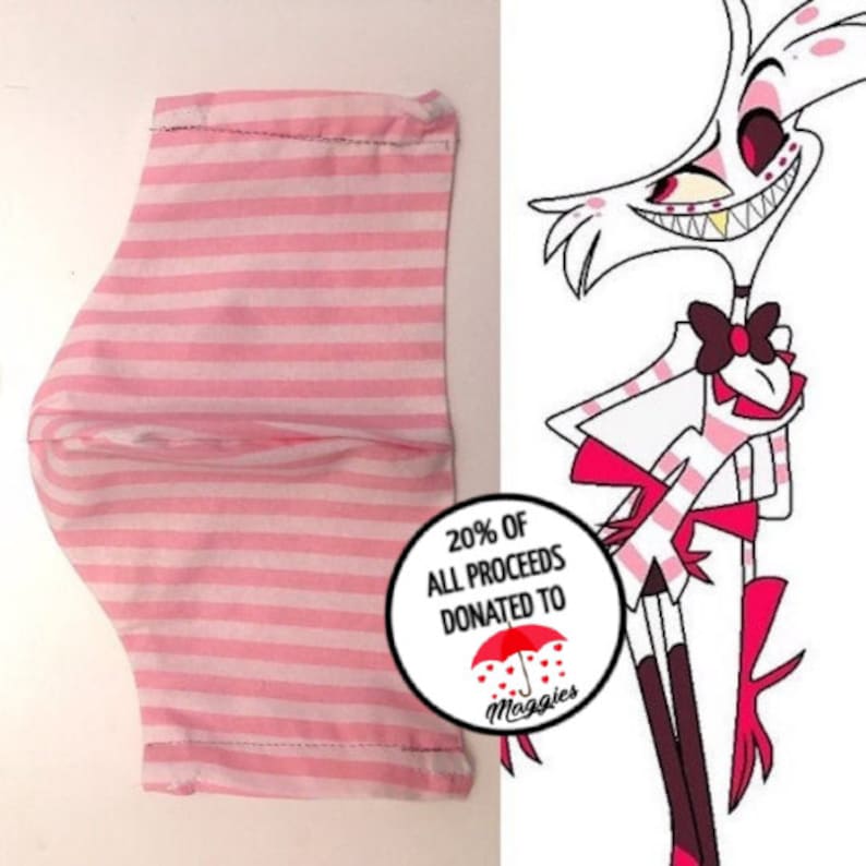 Angel Dust Hazbin Hotel Inspired Face Mask - Etsy UK