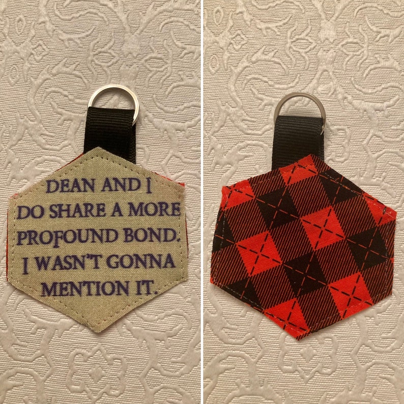 Destiel Supernatural Dean Winchester Castiel Keychain - Etsy