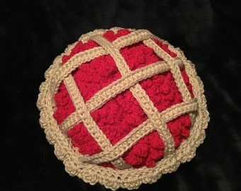 Crochet Cherry Pie | Etsy