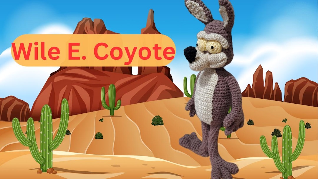Cartoon Coyote Crochet Pattern - Etsy