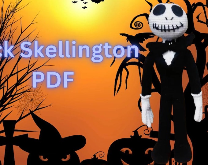 Crochet Graph / Pattern Jack Skellington 200 X 250 - Etsy Canada