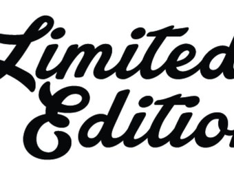 2 Pcs 3D Limited Edition Logo Domed Sticker Silver Black 106x14mm - Etsy