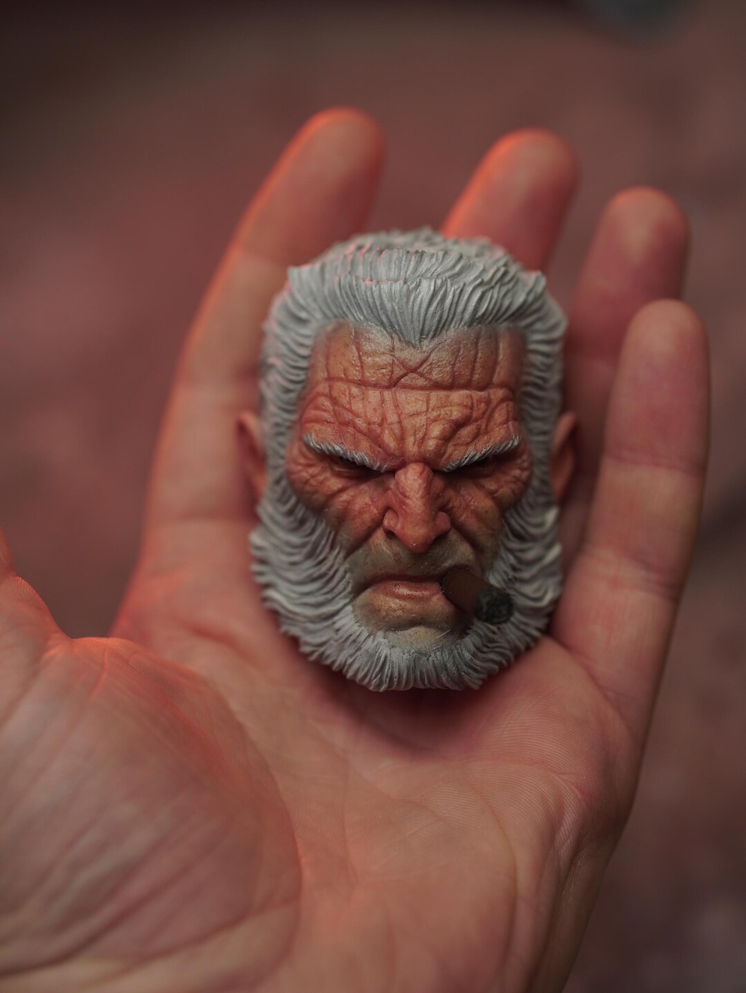 Old Man Logan Comic Book Inspired, Painted Magnet/bust Sculpture, Hand ...