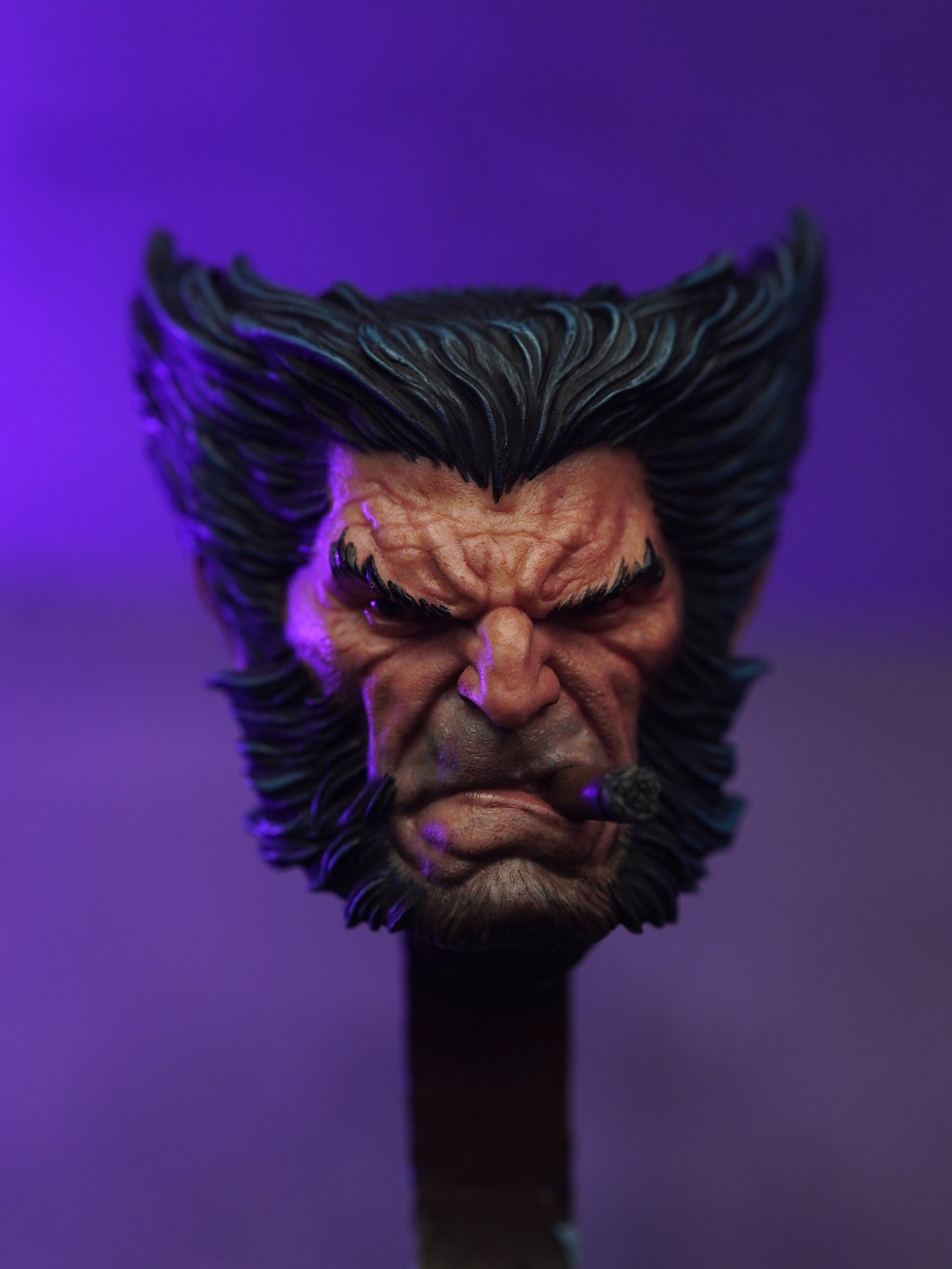 LOGAN Painted Magnet/bust Sculpture, Hand Sculpted & Hand Painted ...