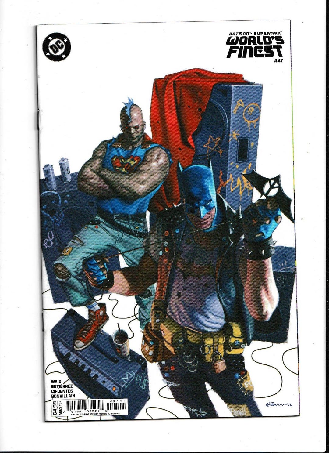 Batman Superman World's Finest #47 (2026) Fabrizio De Tommaso Punk Rock ...