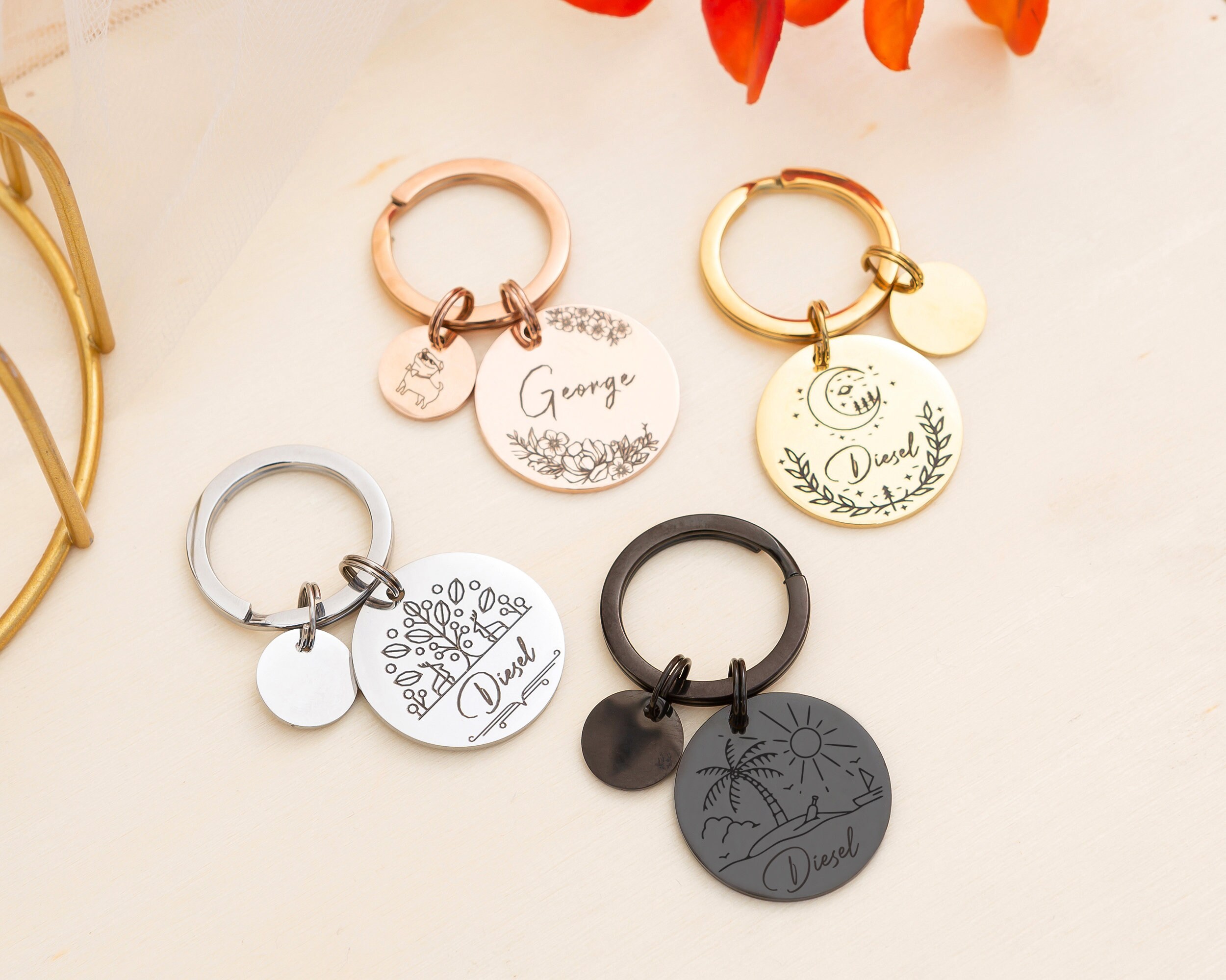 Custom Engraved Dog Tag, Personalized Pet ID Tag - Etsy
