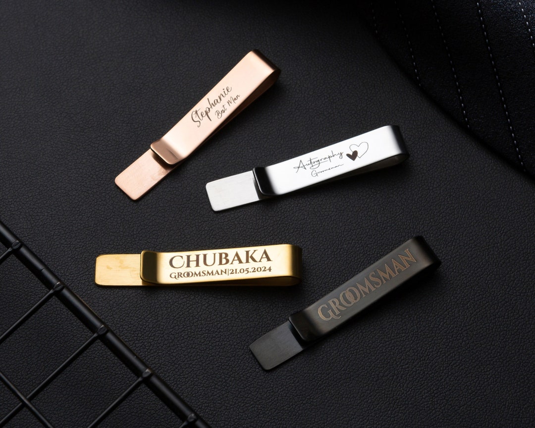 Personalized Tie Bar,custom Tie Clips for Men,wedding Tie Clip,birthday ...