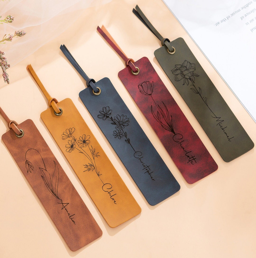 Custom Leather Bookmarks,gifts for Readers,gift for Book Lovers,book ...