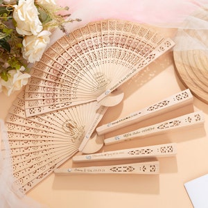 10PCS Personalized Wedding Favors Fan,beach Wedding Favors,fan for ...