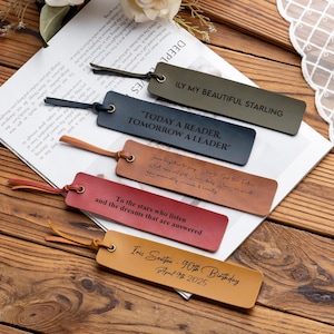 Personalized Leather Bookmark,bridesmaid Gift,wedding Gift,party Gifts ...