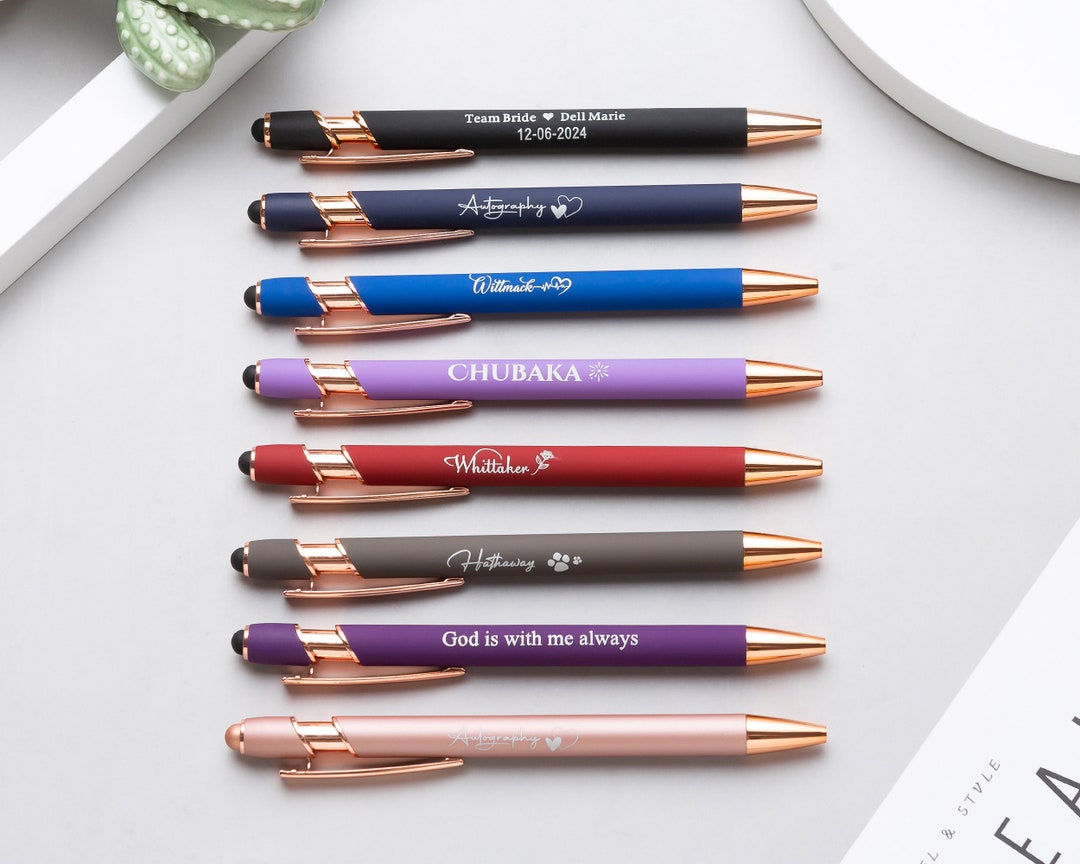 Personalized Wedding Pens,laser Engraved Pen,gift Pens,custom Party ...