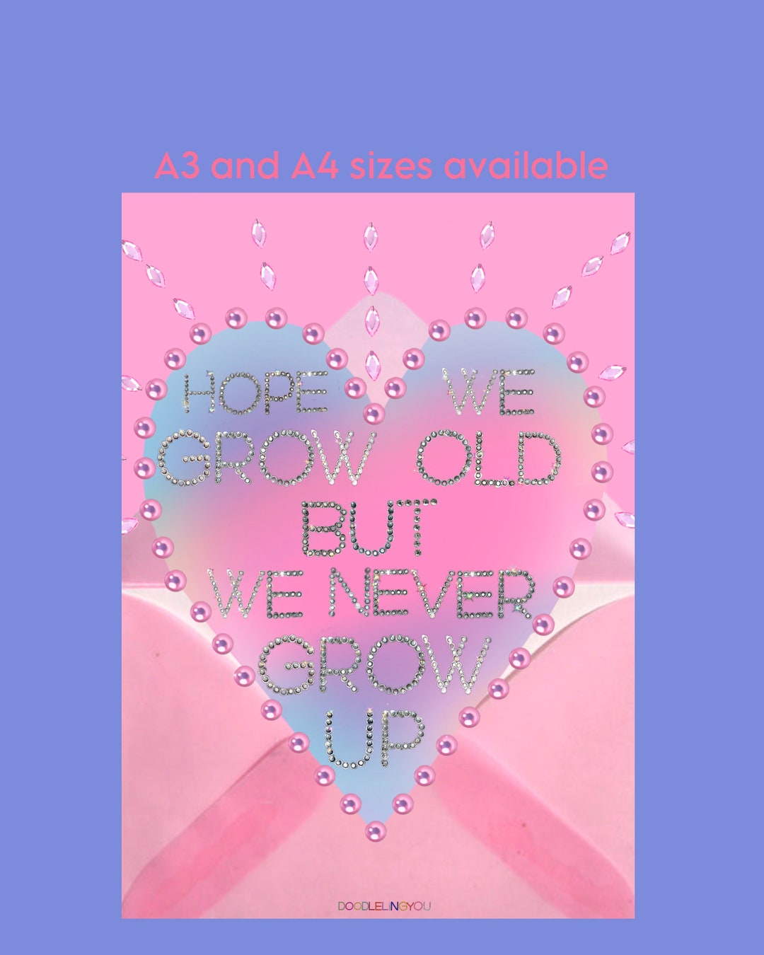 Never Grow up Poster,never Grow up Art Print, the Show Art Print, Wall ...