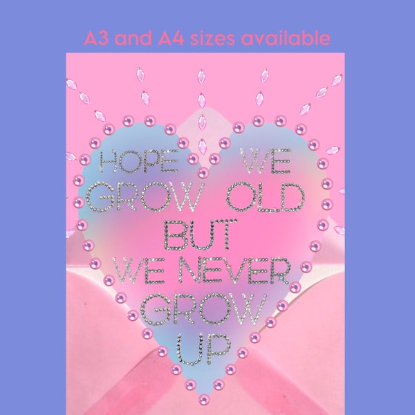 Barbie You Can Be Anything Bedazzled Print, Barbiecore Wall Art, Barbie ...