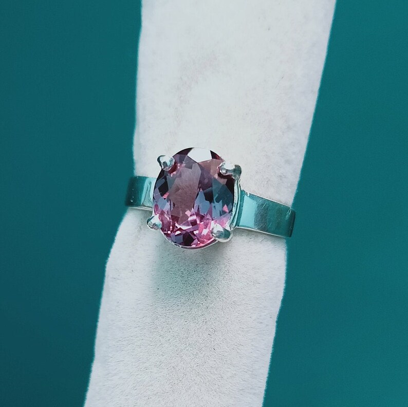 Alexandrite Ring Lab Created Alexandrite Ring 925 Sterling - Etsy