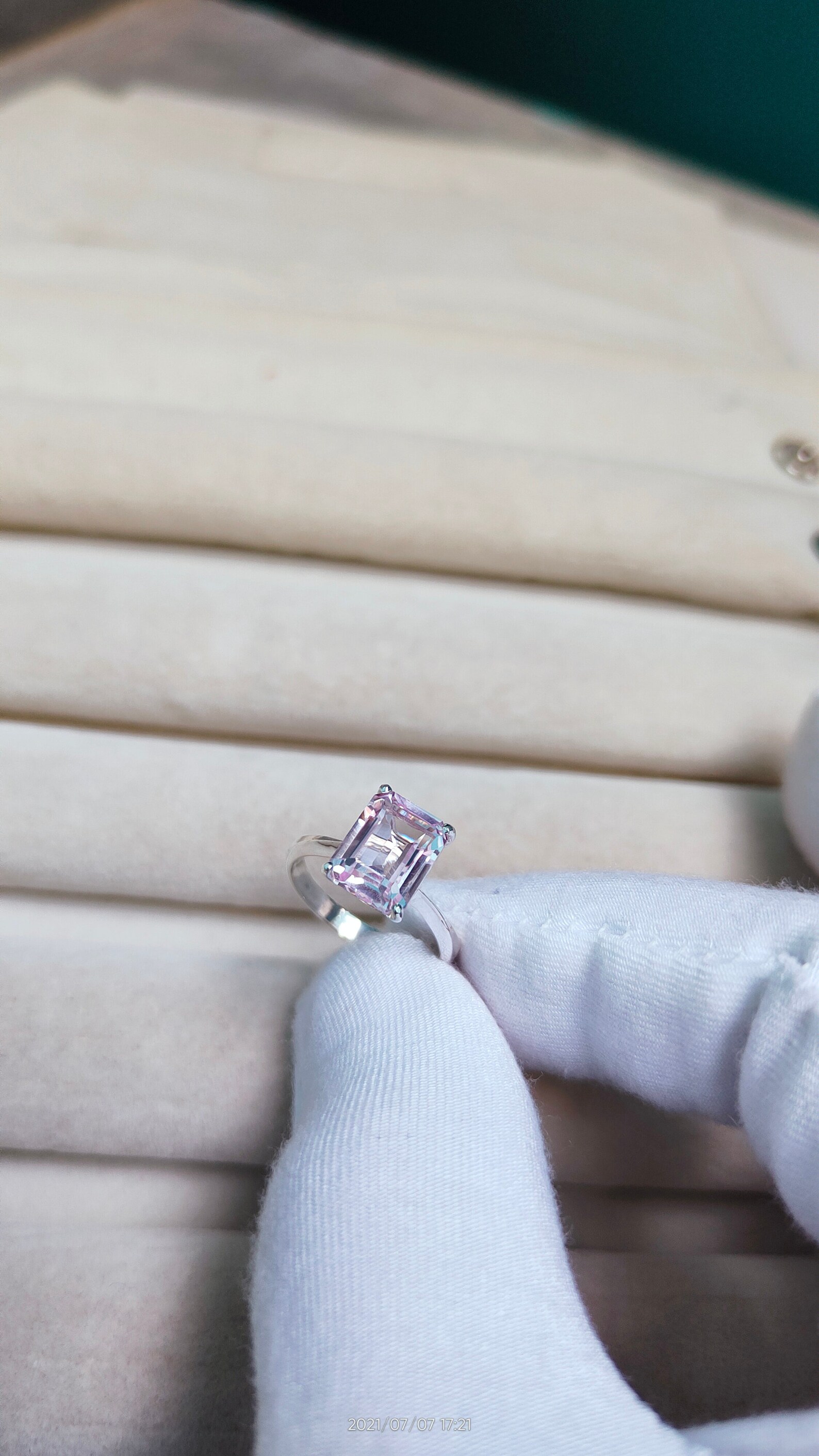 Rose De France Ring Pink Amethyst Ring 925 Sterling Silver | Etsy