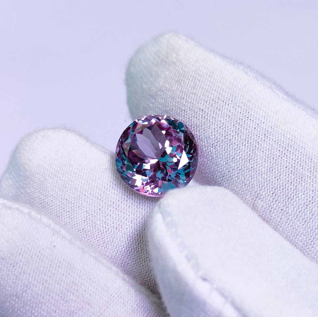 Alexandrite Stone, 13 Mm Alexandrite, Round Cut Alexandrite Stone, 12 ...