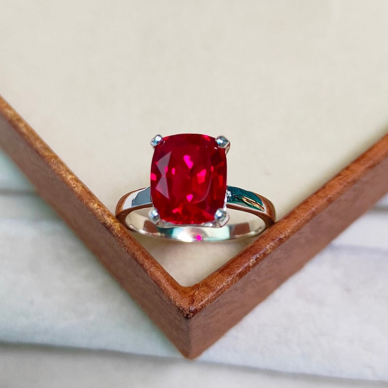 Red Ruby Ring - Etsy