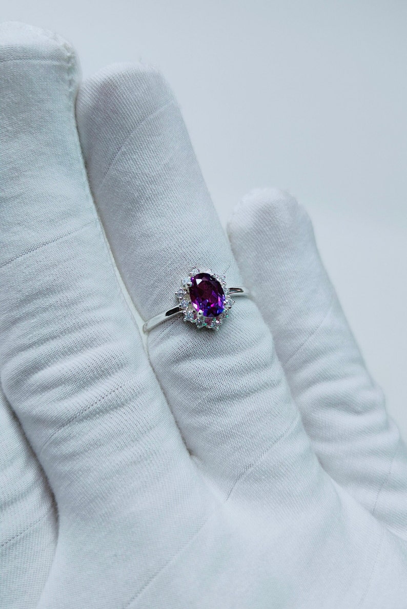 Color Change Sapphire Ring Bi Color Sapphire Ring 925 - Etsy