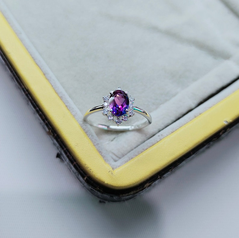 Color Change Sapphire Ring Bi Color Sapphire Ring 925 - Etsy