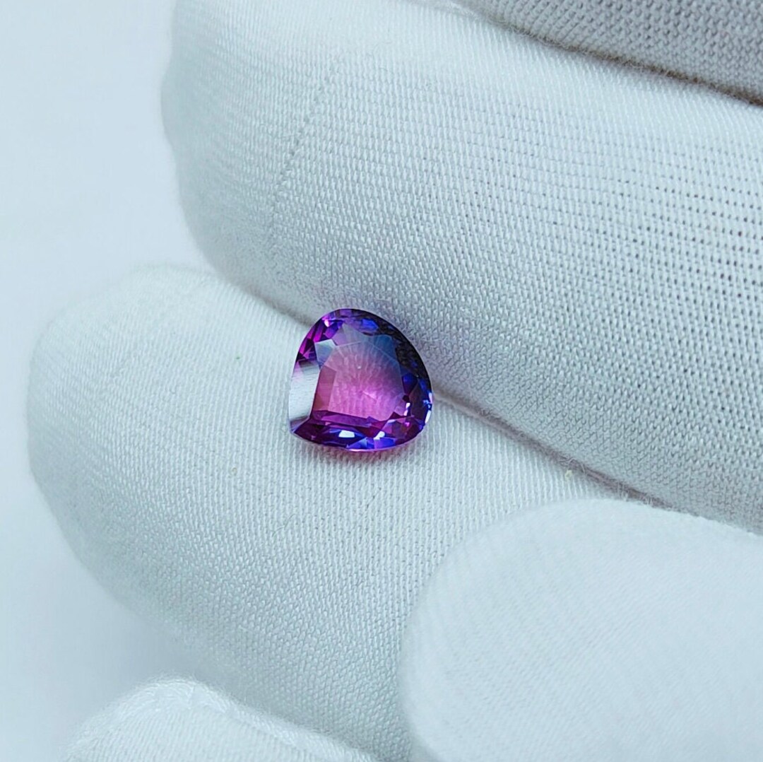 Color Change Sapphire Stone Heart Shape Color Change Sapphire Stone 8mm ...