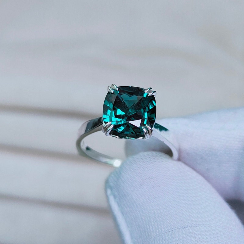 Teal Sapphire Ring - Etsy