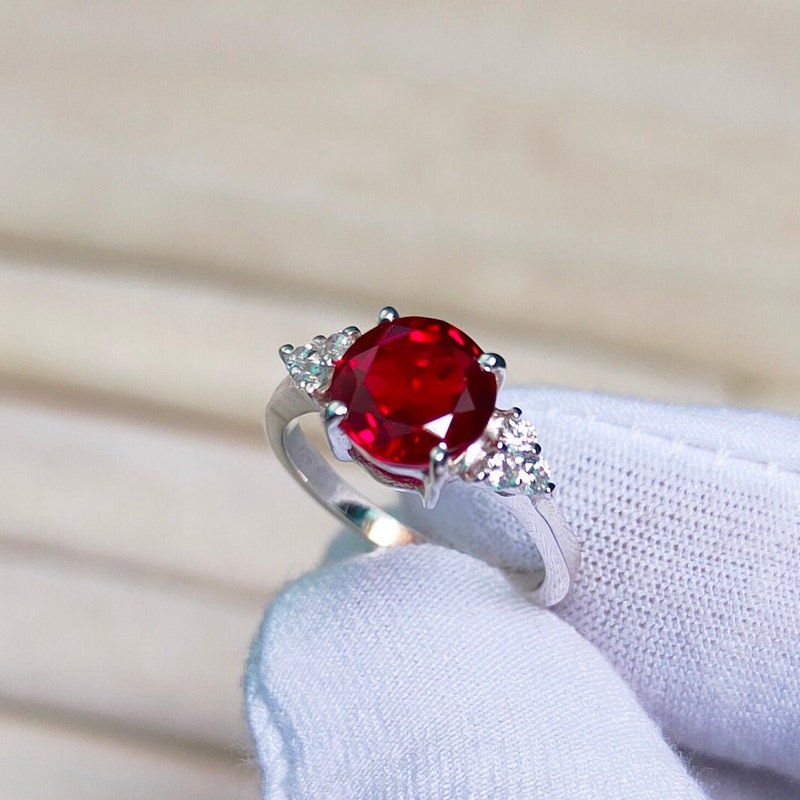 Ruby Wedding Ring - Etsy