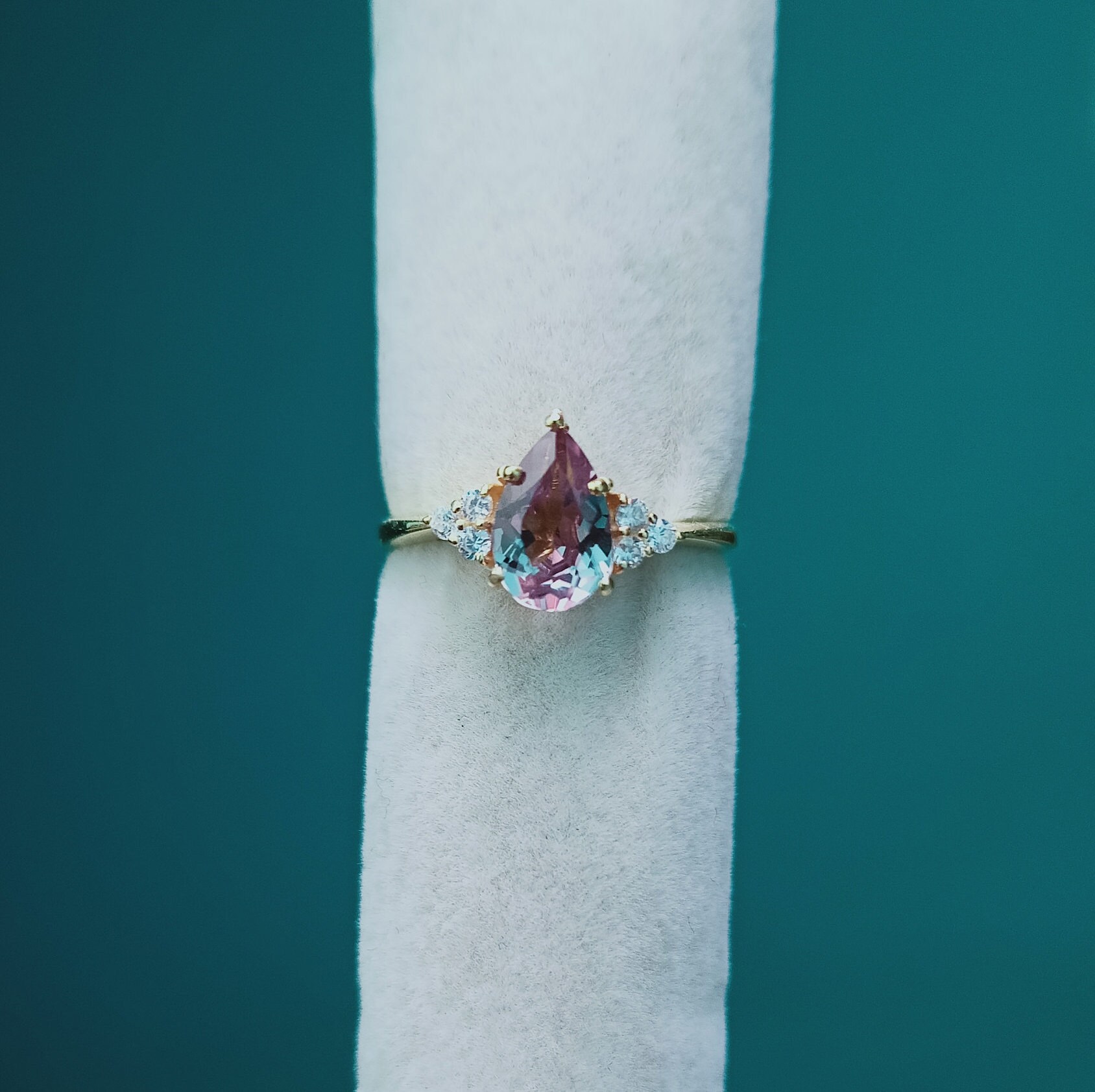 Alexandrite Ring Lab Created Alexandrite Ring 925 Sterling - Etsy Canada