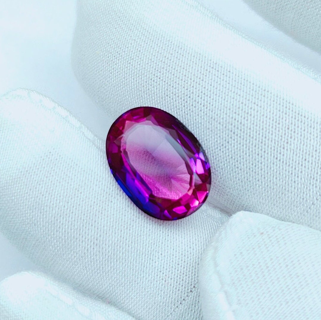 Color Change Sapphire Stone, Oval Cut Color Change Sapphire Stone ...