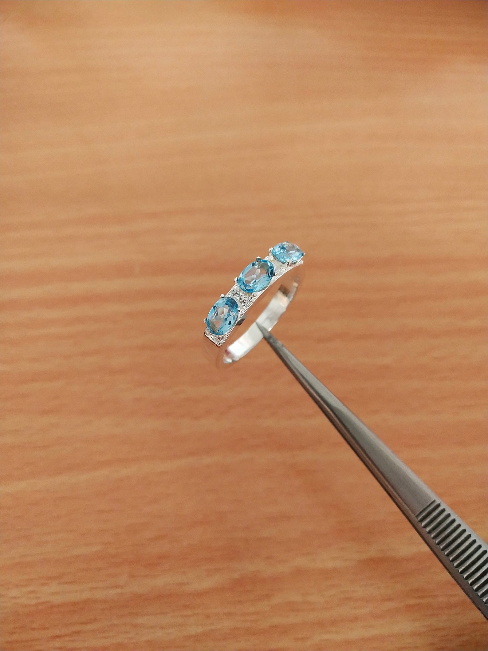 Swiss Blue Topaz Ring 925 Sterling Silver Ring Swiss Blue - Etsy