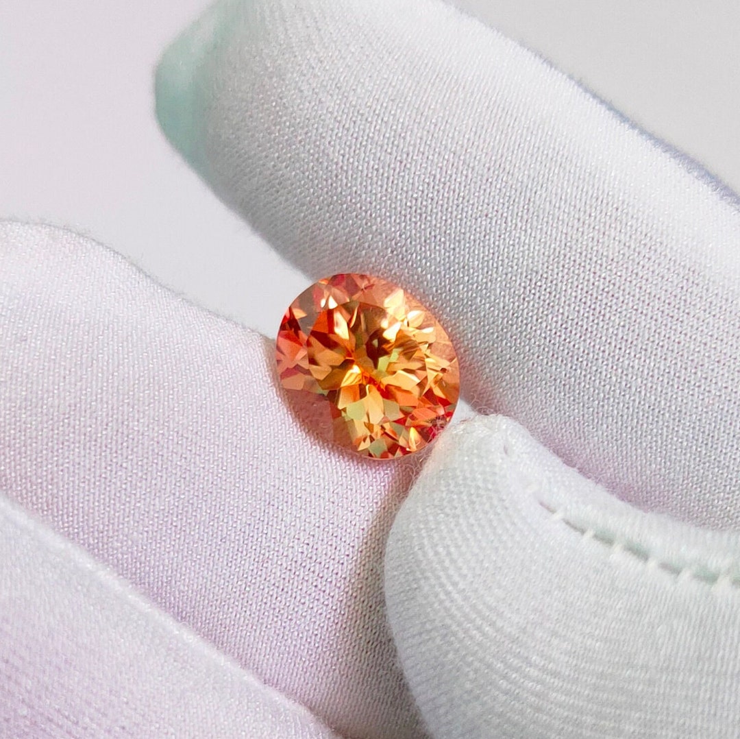 Peach Sapphire Stone, Oval Cut Peach Sapphire Stone, 12x10 Mm Peach ...