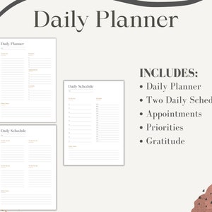 Printable Planner Bundle: Daily, Weekly, Monthly and Yearly Organizer ...