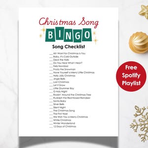 Festive Christmas Music Bingo: Printable Holiday Song Game for Family ...