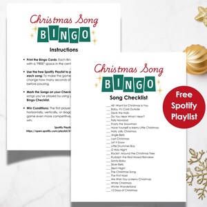 Festive Christmas Music Bingo: Printable Holiday Song Game for Family ...